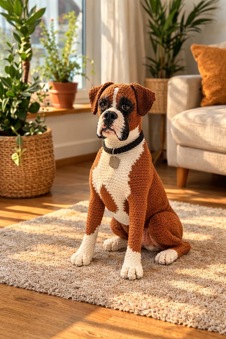 Realistic Boxer Dog Amigurumi Crochet Pattern (PDF Download) - Etsy