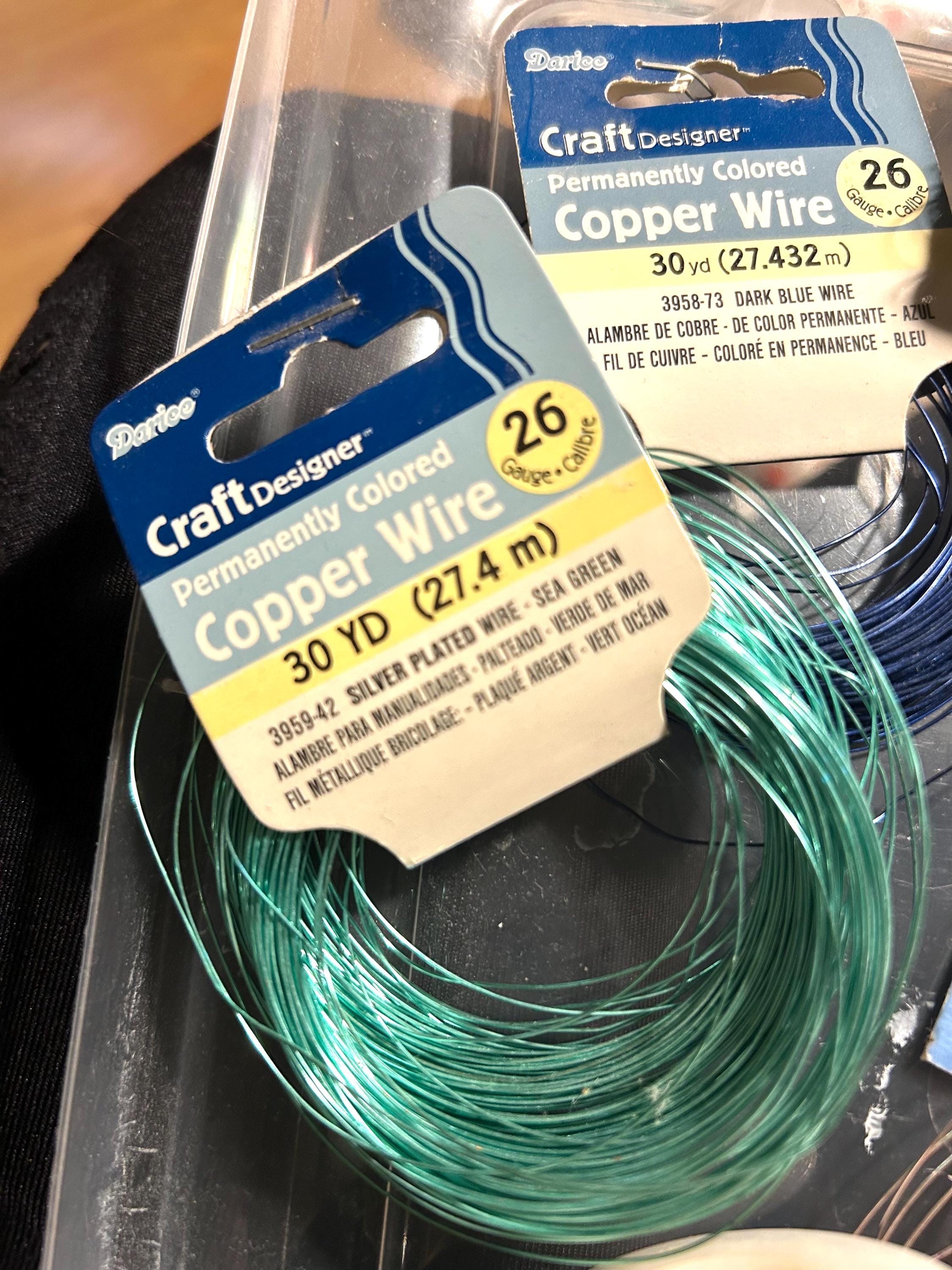 Darice Craft Designer Wrapping Wire, LOT OF 6 Various Gauges Mostly New ...