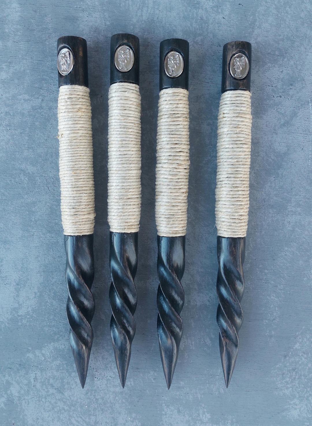 Vampire Stakes / Hand Carved / Archangel Medallion of Uriel / Limited ...