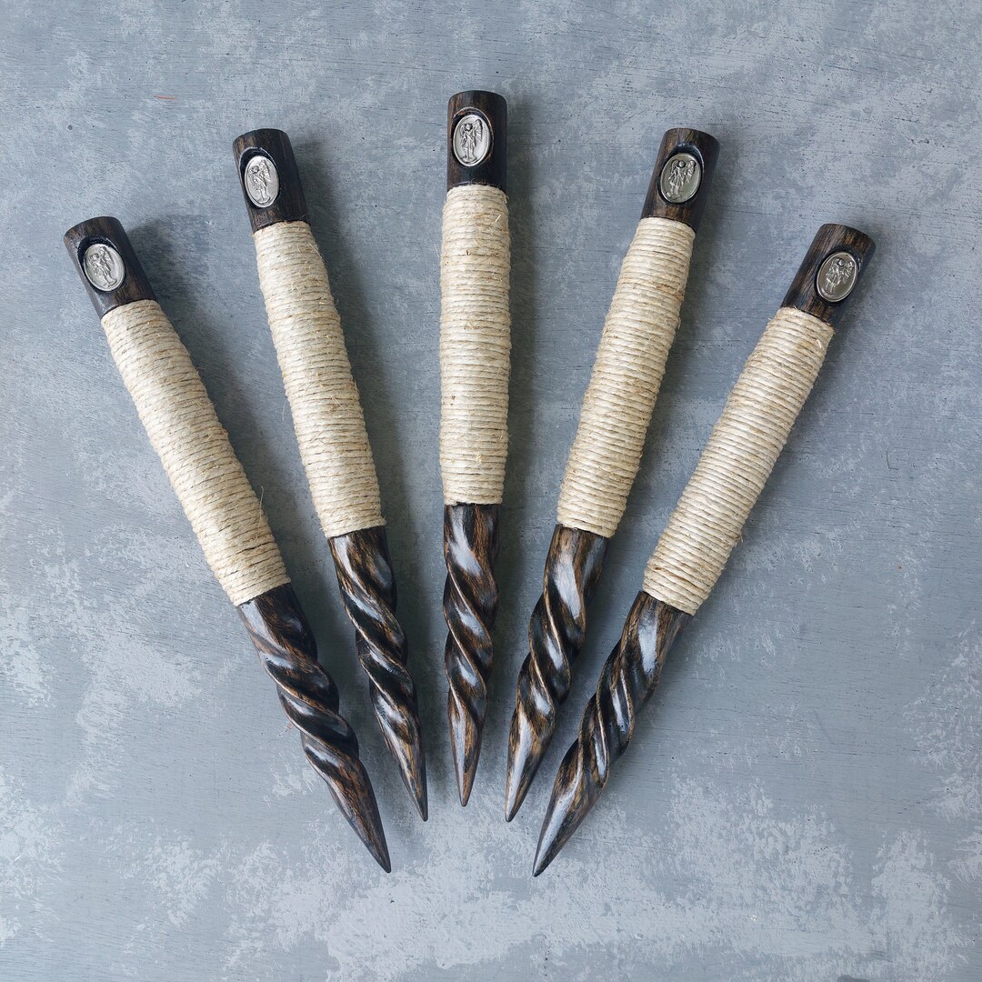 Vampire Stakes / Hand Carved / Archangel Medallion of Uriel / Limited ...