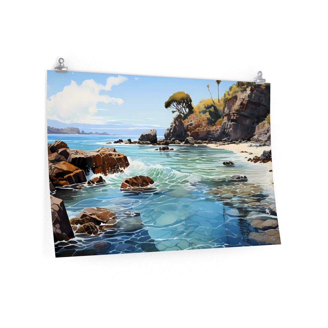 Hawaiian Beach Premium Matte Horizontal Posters - Etsy