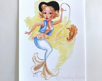 Pin up Mermaid - Etsy