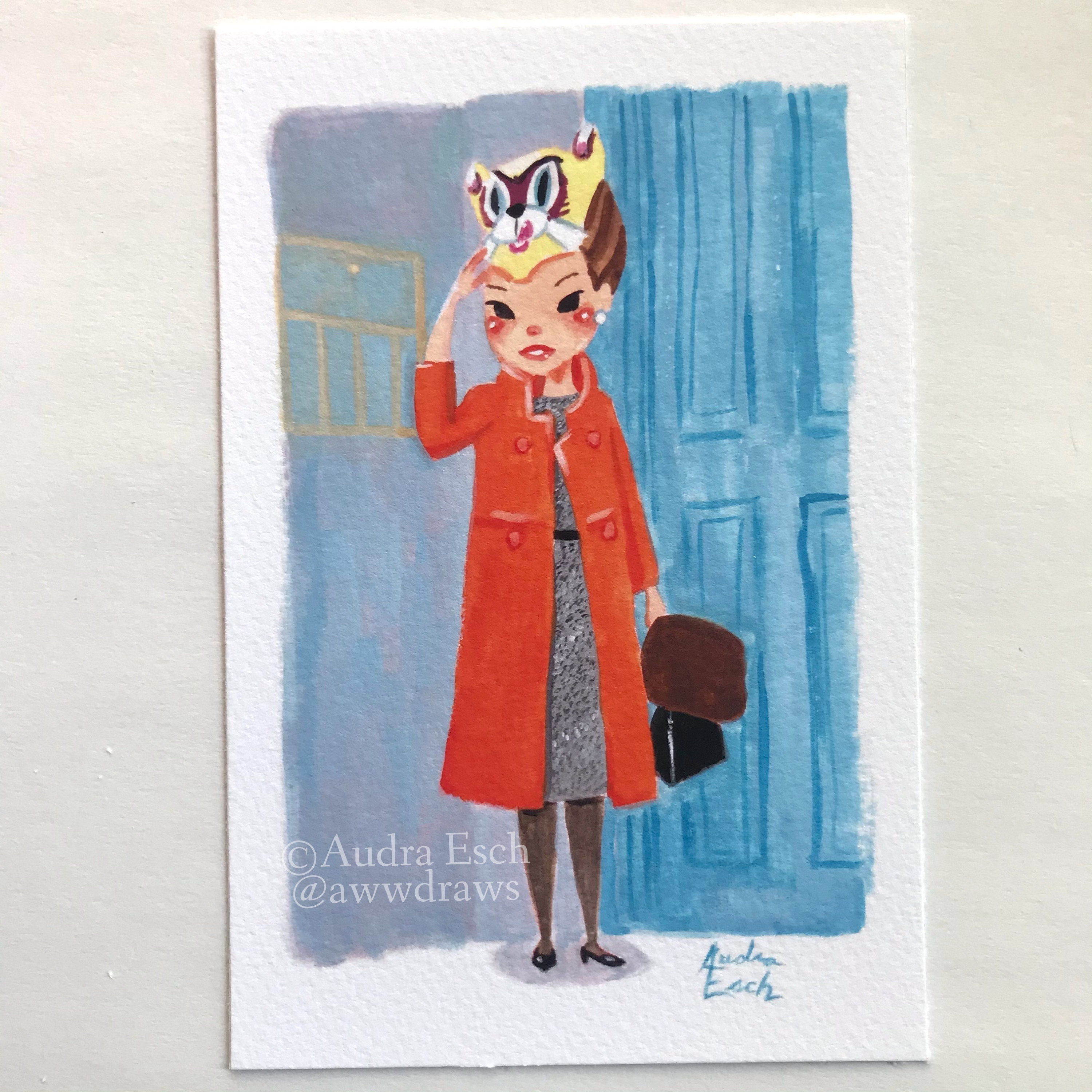 Audrey Hepburn Cat Mask