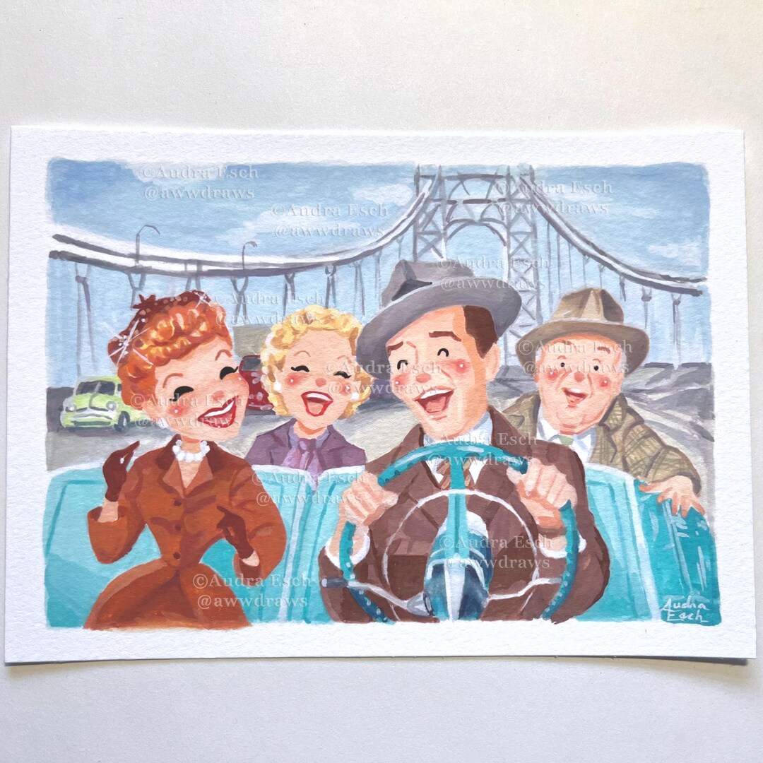 I Love Lucy - California, Here We Come - 5 X 7 Inch Fine Art Print - Etsy