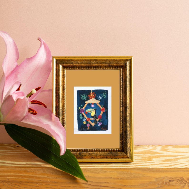 Toucan Tiny Tiki Fine Art Print – Enchanted Tiki Room - 2.5x3 Inch - Etsy