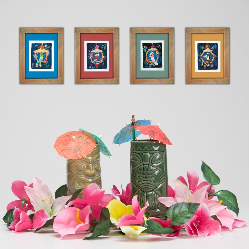 Toucan Tiny Tiki Fine Art Print – Enchanted Tiki Room - 2.5x3 Inch - Etsy