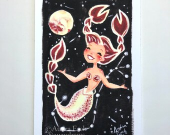 Scorpio Mermaid - Etsy
