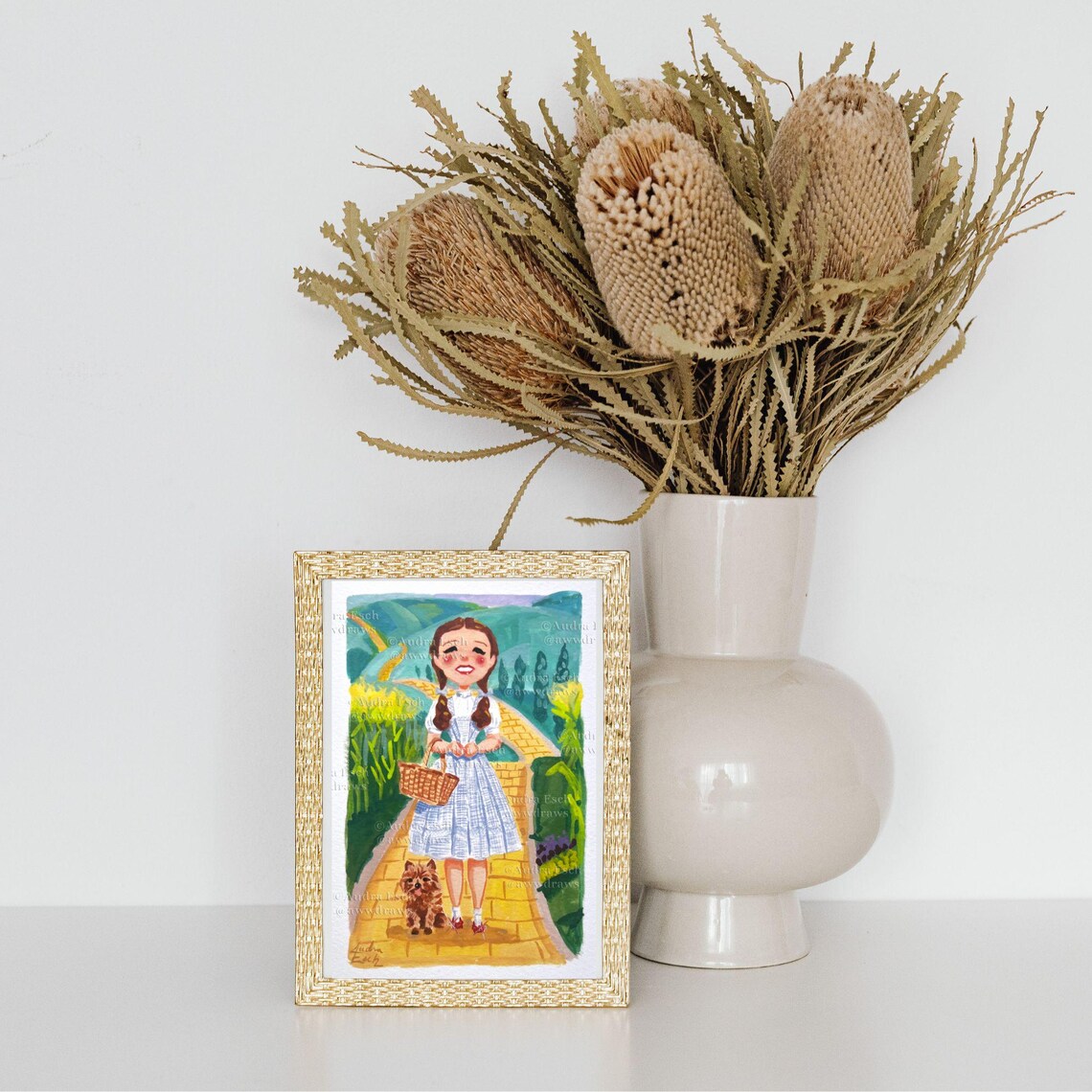 Wizard of Oz Fine Art Print – Dorothy and Toto (4x6 Inch) - Etsy