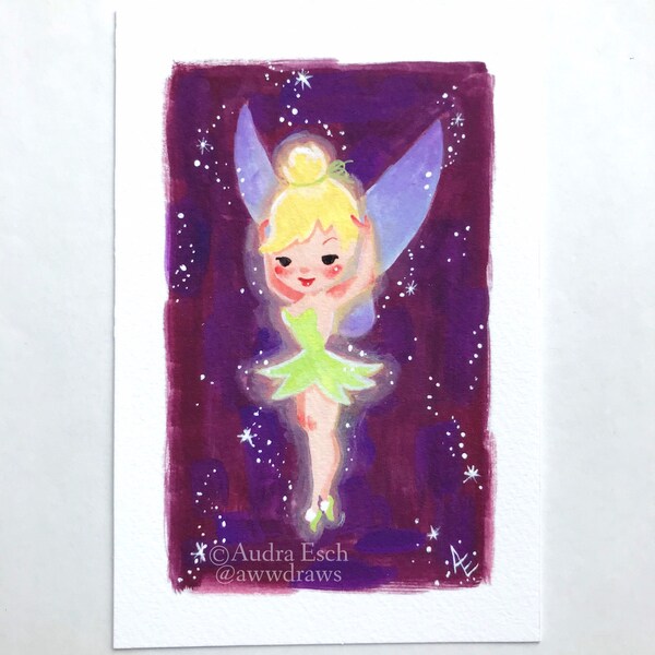 Tinker Bell Painting - Etsy