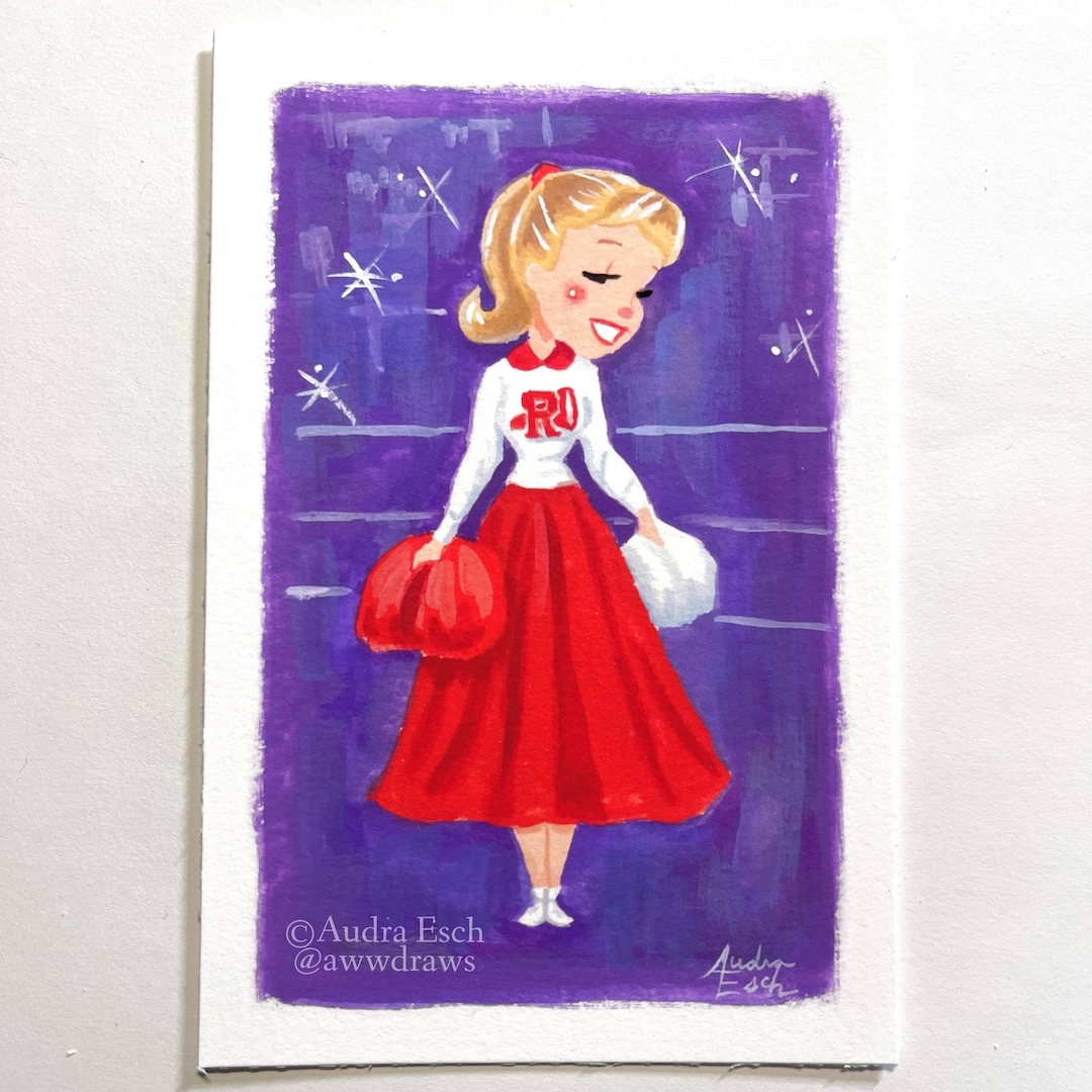Olivia Newton John Grease Cheerleader 4 X 6 Inches Fine Art Print - Etsy