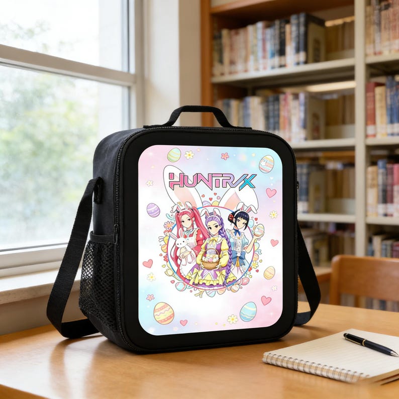 Huntrix Easter Lunch Bag, Kpop Demon Hunters Bunny Themed Insulated Box ...