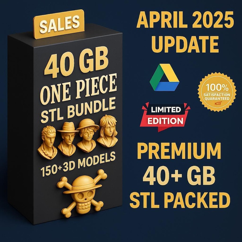 One Piece STL Files Bundle, Detailed 3D Models (printable Resin & FDM ...