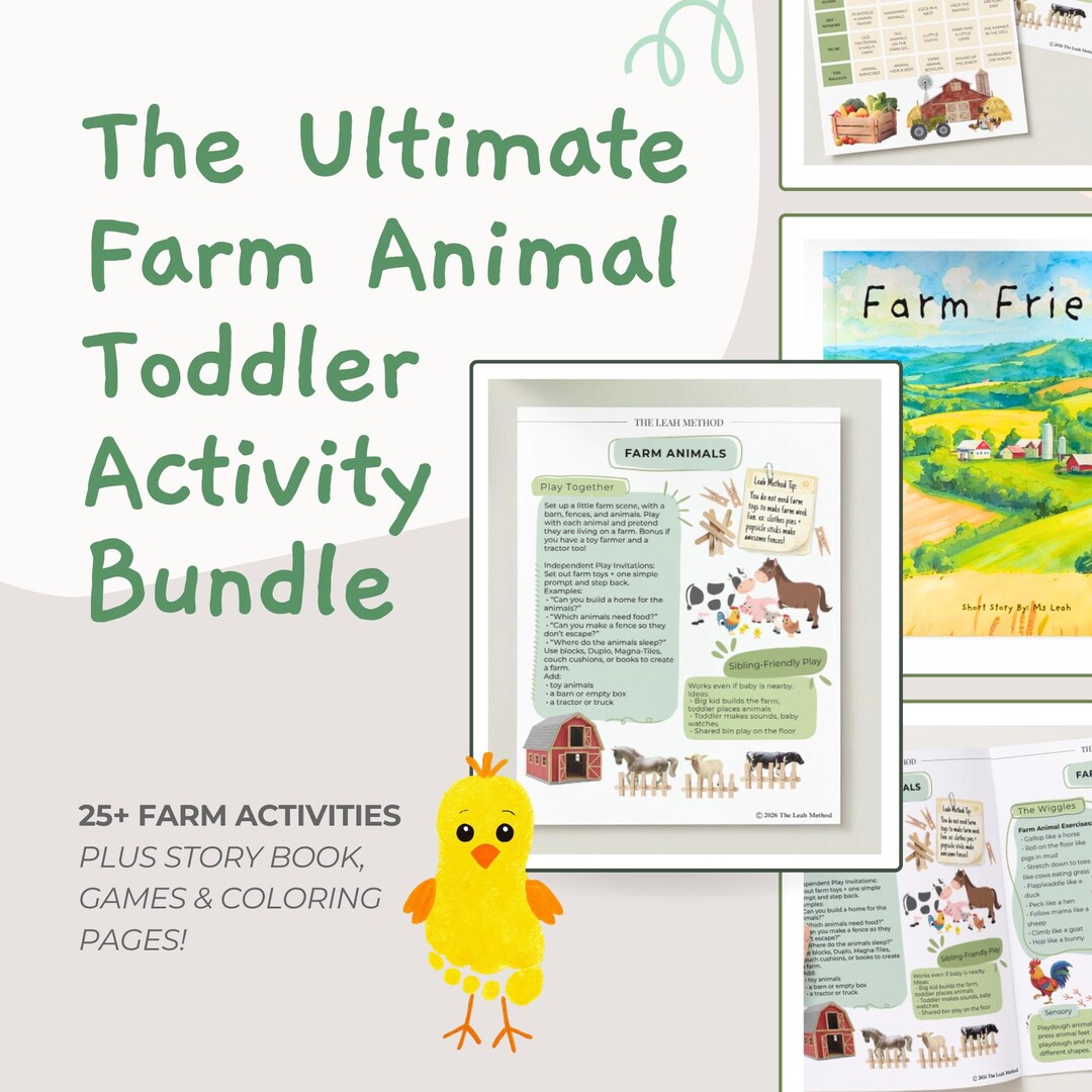 Farm Toddler Activities | Preschool Farm Unit | 25 Farm Theme ...