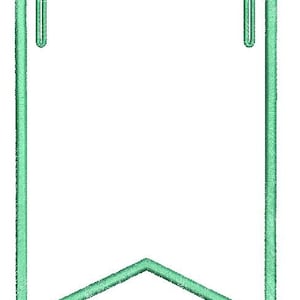 Double Pointed Pennant Banner Large Embroidery Design- 5X7 - Etsy