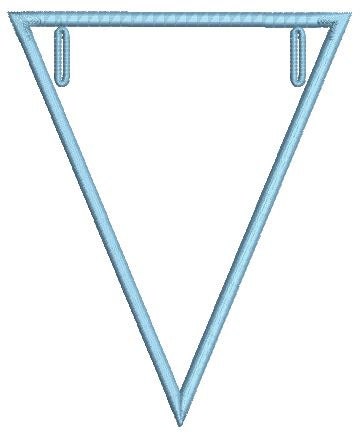 Pennant Banner Large Embroidery Design- 5X7 - Etsy