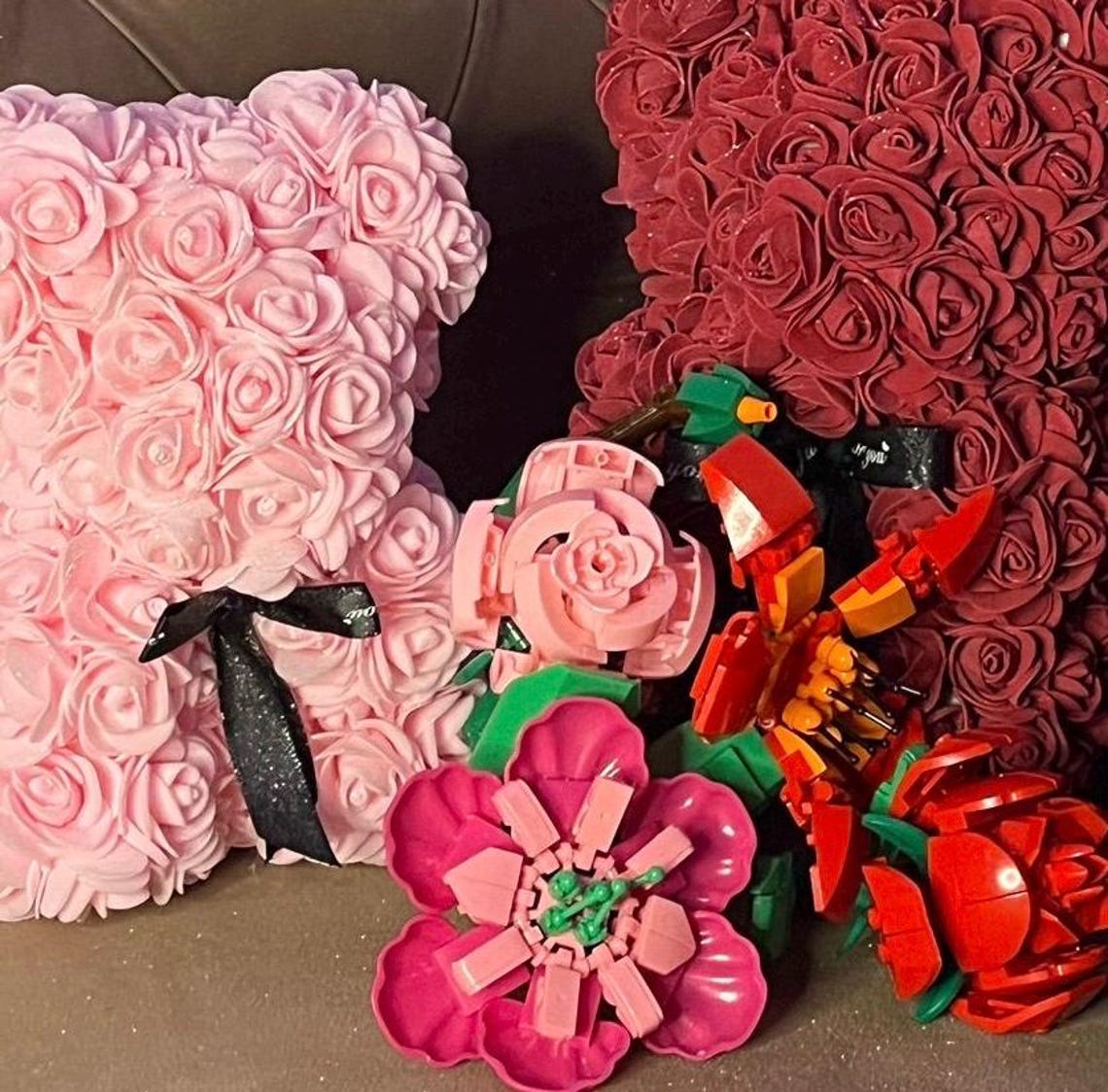 Romantic Everlasting Lego Flower Bouquet - Etsy