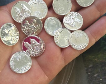 FAST SHIPPING Gold Wedding Unity Coins Wedding Arras Arras | Etsy