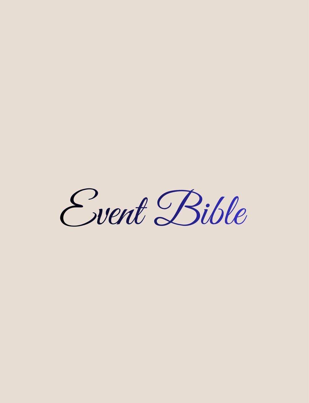 Editable Event Bible Planner | Complete Event Planning System ...