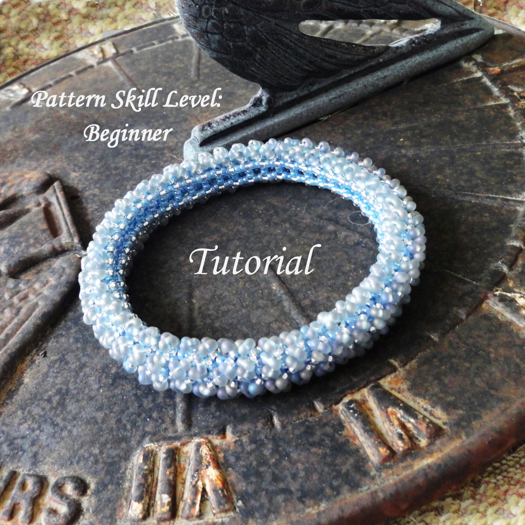 PEANUTS Beaded Bracelet Beading Tutorial and Pattern Farfalle Seed Bead ...