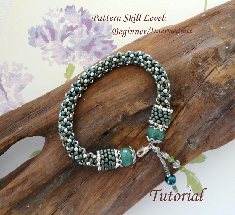 KASHBA Beaded Bracelet Beading Tutorial Beadweaving Pattern Seed Bead Beadwork Jewelry ...