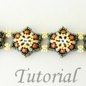 FILIGREE Beaded Bracelet Beading Tutorial Beadweaving Pattern Seed Bead ...