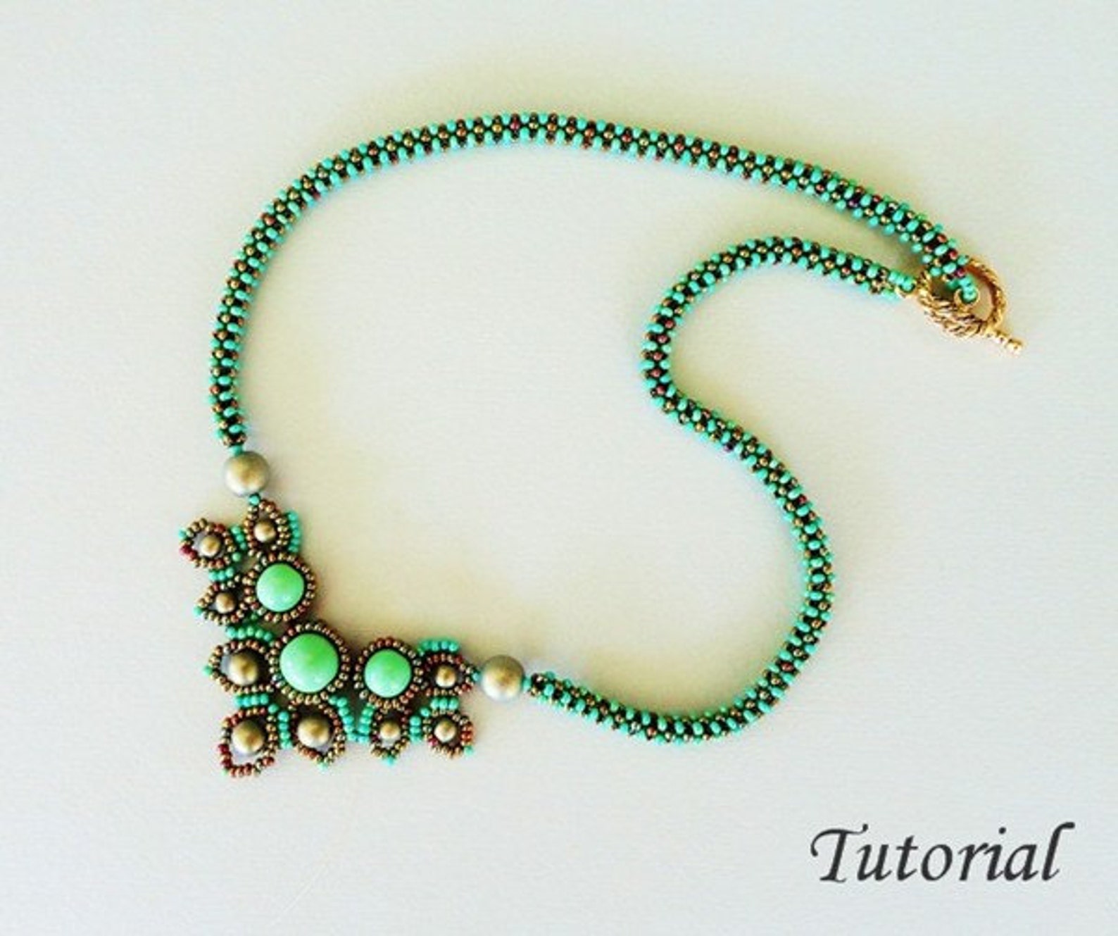 CHIMERE Beaded Necklace Beading Tutorial Beadweaving Pattern Seed Bead ...