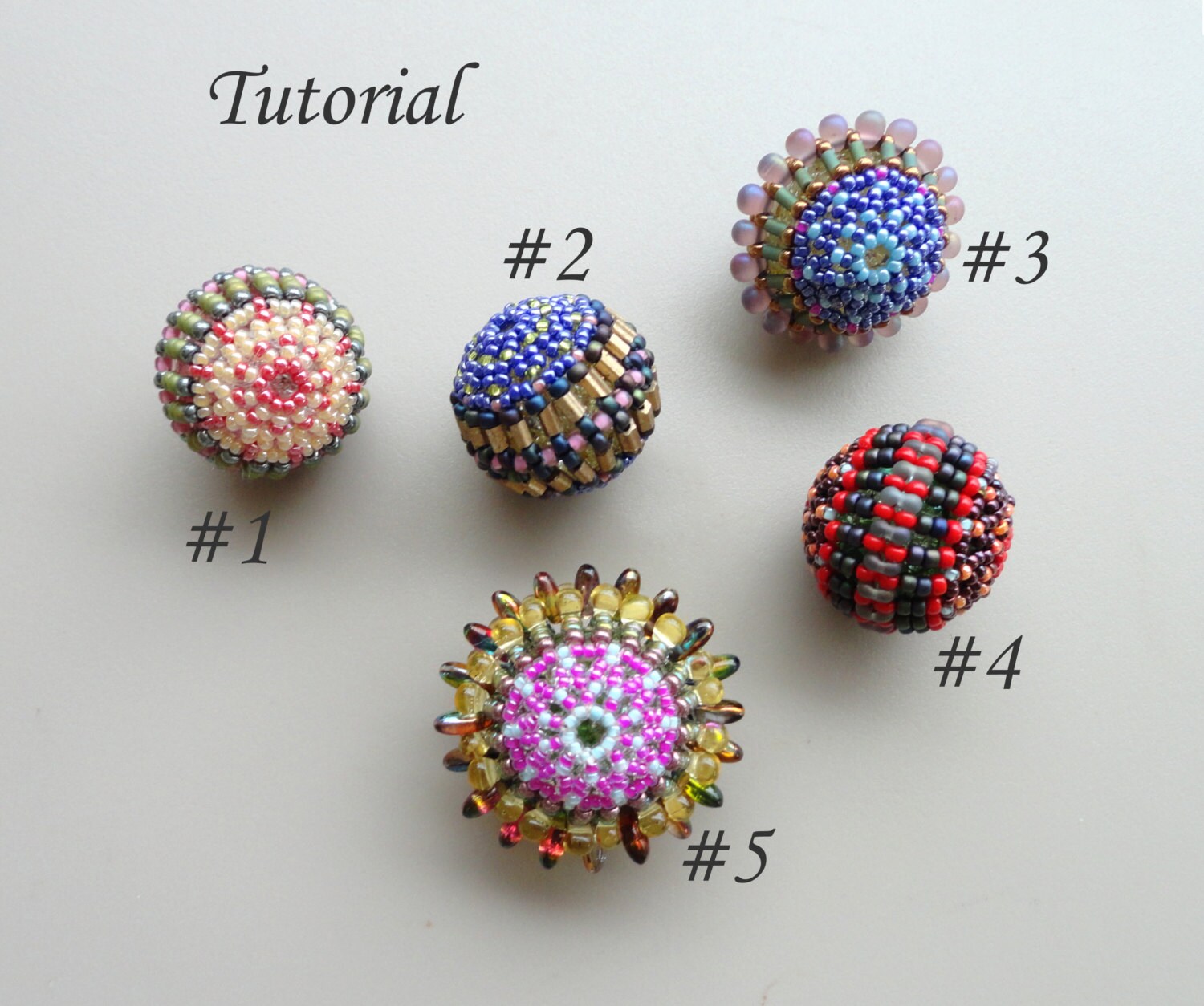 FIVE BEADED BEADS Beading Tutorial Beadweaving Pattern Seed - Etsy UK
