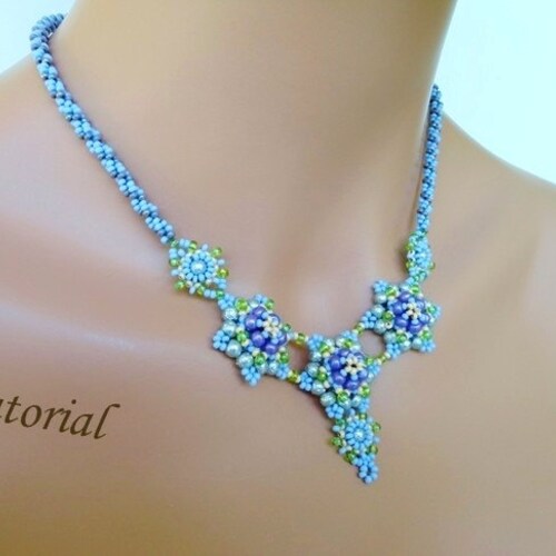 Beading Tutorial for Supernova Necklace Jewelry Pattern - Etsy