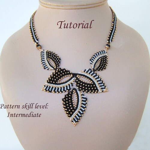 CHIMERE Beaded Necklace Beading Tutorial Beadweaving Pattern | Etsy