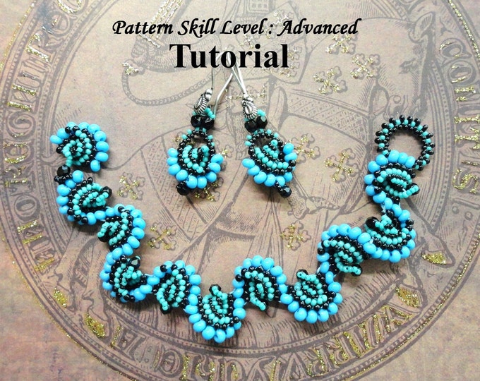 Flat Cellini Spiral Peyote Bracelet Patterns Seed Bead Bracelet ...