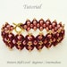 ROSES Beaded Bracelet Beading Tutorial Beadweaving Pattern Seed Bead ...