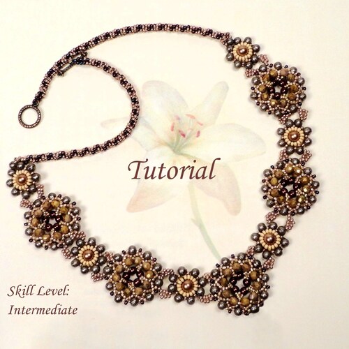 NEBULA Beaded Necklace Beading Tutorial Beadweaving Pattern | Etsy