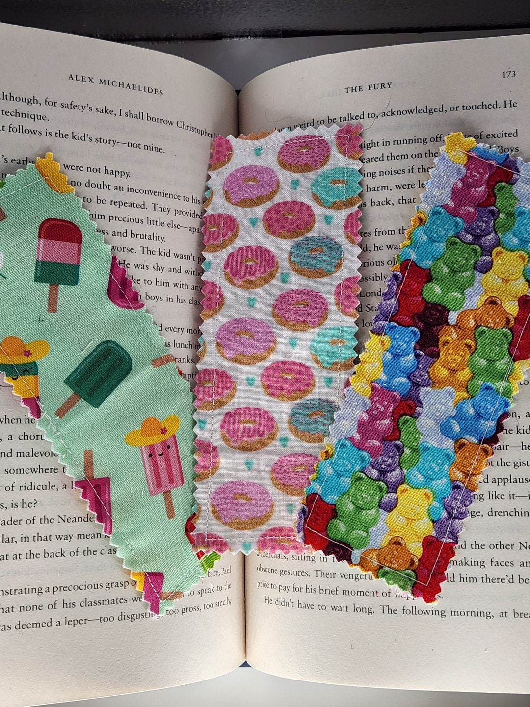 Hand Sewn Fabric Bookmark Bookmarks Booktok Foodie Theme - Etsy