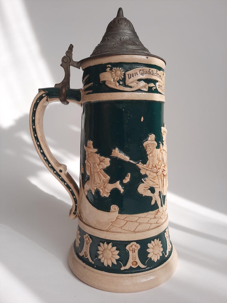 Vintage Musterschutz .5 L German Beer Stein- A.J. Thewalt - Etsy