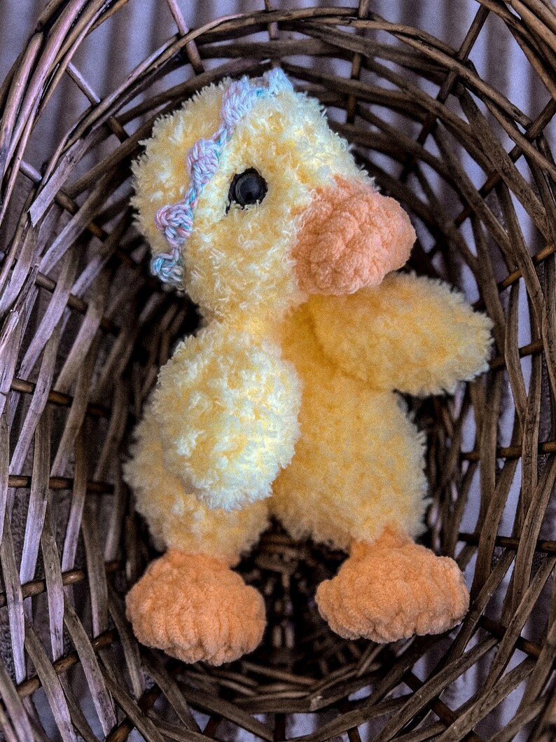 Crochet Duck Snuggler Pattern – Delilah the Duck & Marlowe Mallard, No ...
