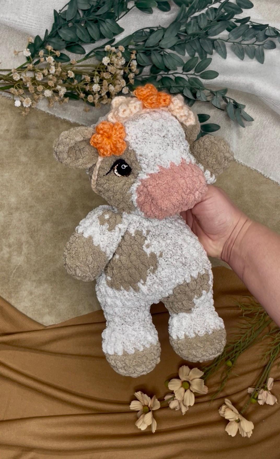 Cocoa the Cow Crochet Pattern PDF- Amigurumi Cow Plush Tutorial ...