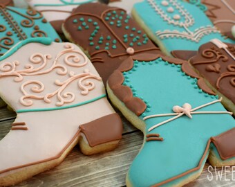 Cowboy Boot Cookies | Etsy