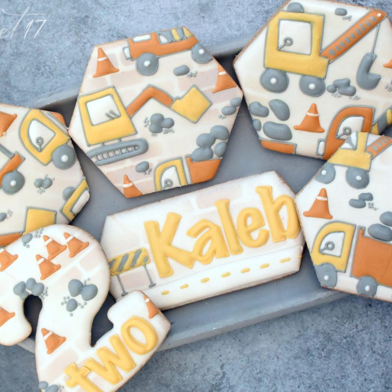 Construction Cookies - Etsy