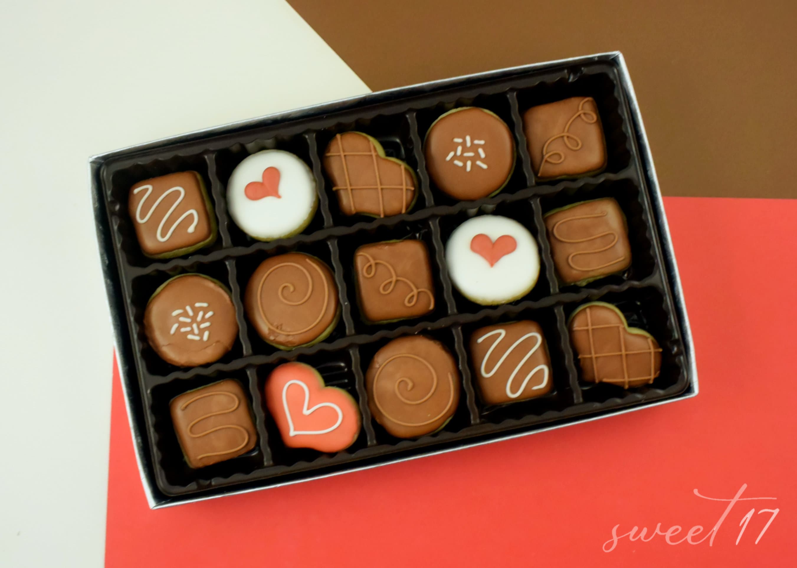 Mini Box of Chocolates Sugar Cookies Gift Box - Etsy