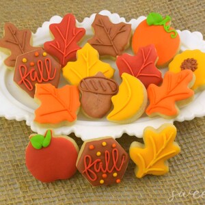 Mini Fall Sugar Cookies Gift Box - Etsy