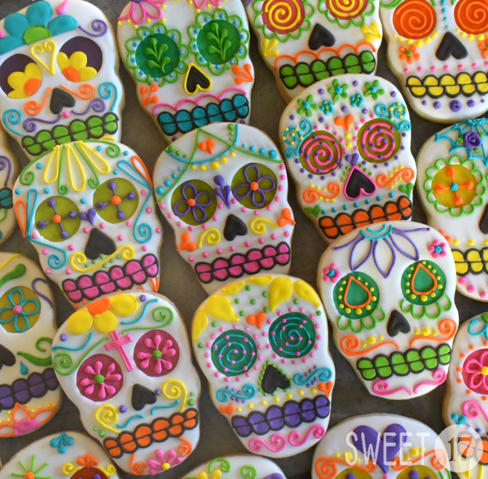 Custom Skull Sugar Cookies set of Six | Etsy