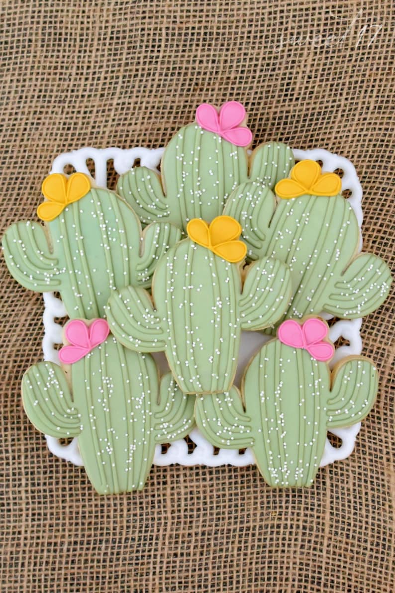 Cactus Sugar Cookies (set of Six) - Etsy
