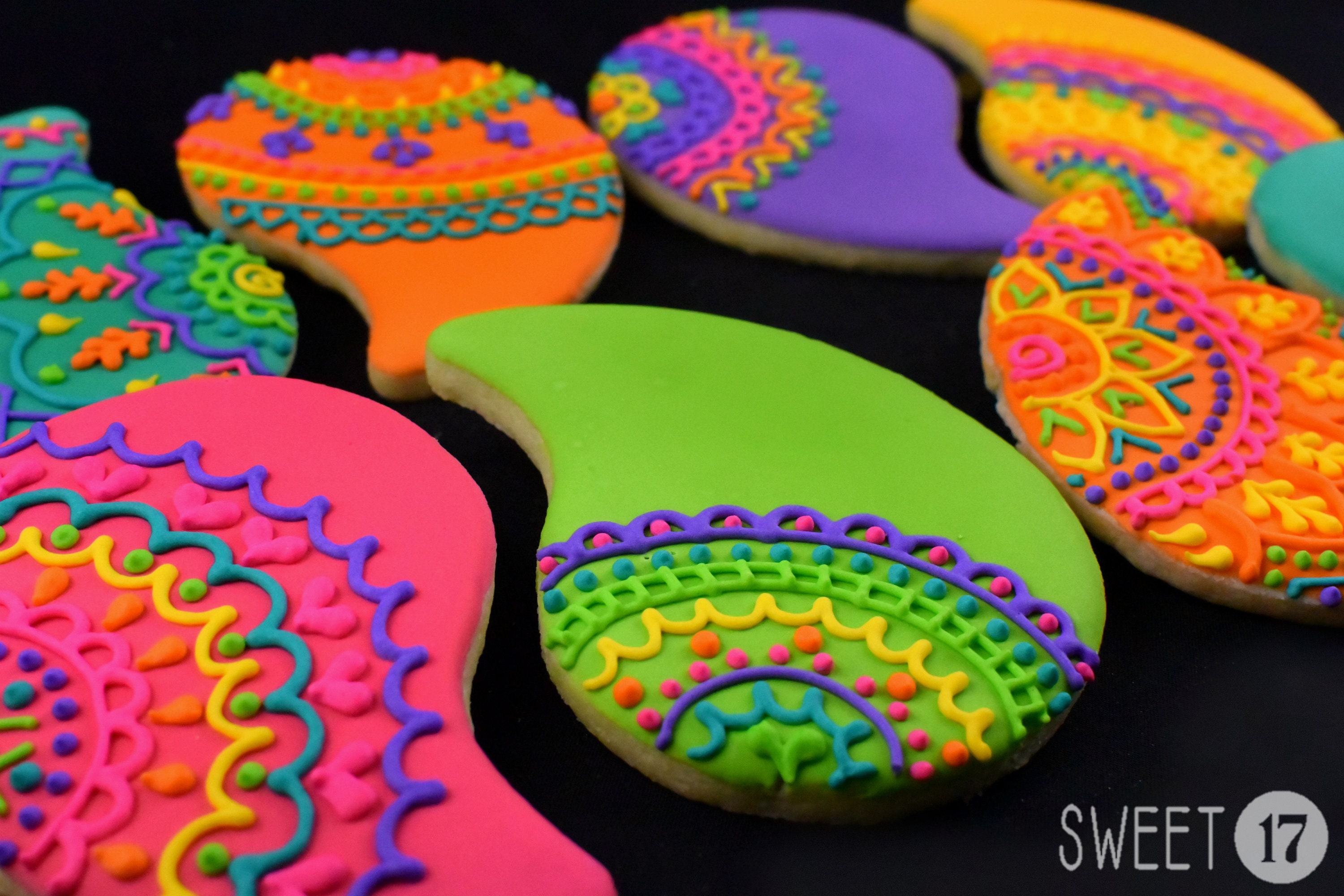 Custom Paisley Lace Sugar Cookies set of Six - Etsy Australia