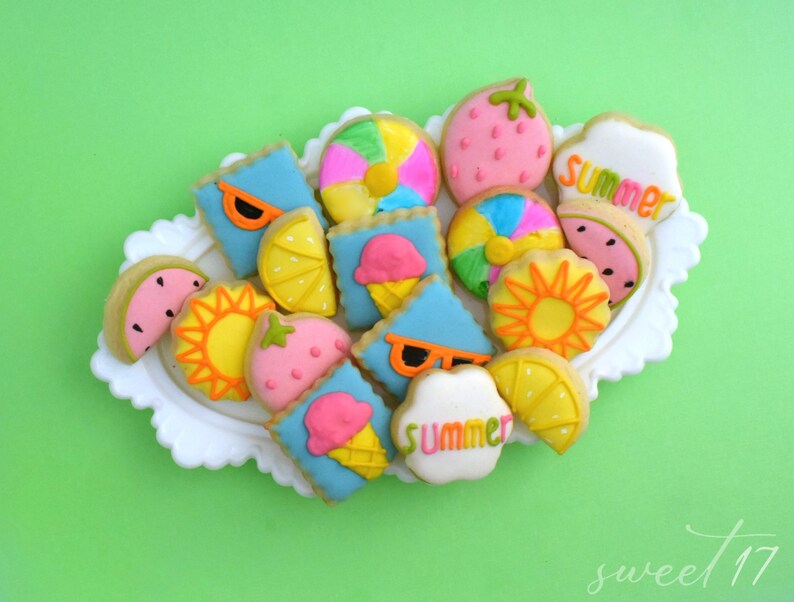 Mini Summer Sugar Cookies Gift Box - Etsy