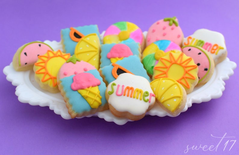 Mini Summer Sugar Cookies Gift Box - Etsy