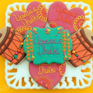 Dholki Sugar Cookies set of Six - Etsy