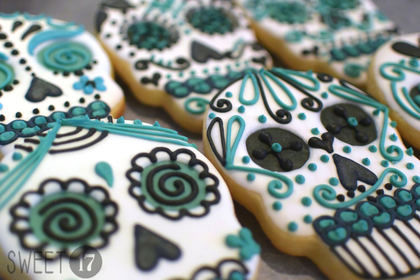 Custom Skull Sugar Cookies set of Six | Etsy