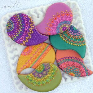 Custom Paisley Lace Sugar Cookies (set of Six) - Etsy
