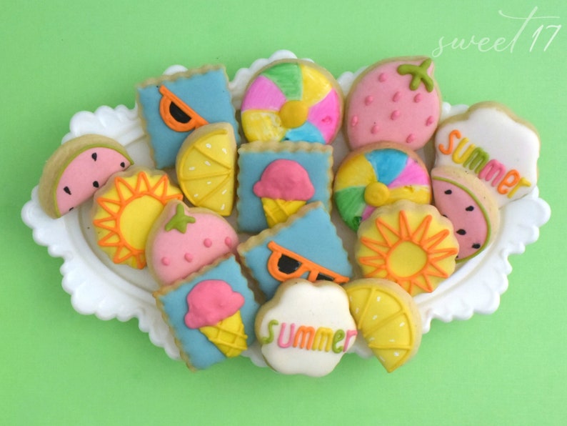 Mini Summer Sugar Cookies Gift Box - Etsy