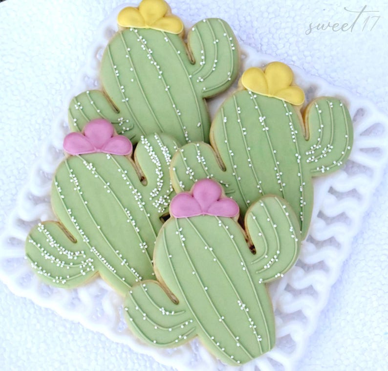 Cactus Sugar Cookies (set of Six) - Etsy